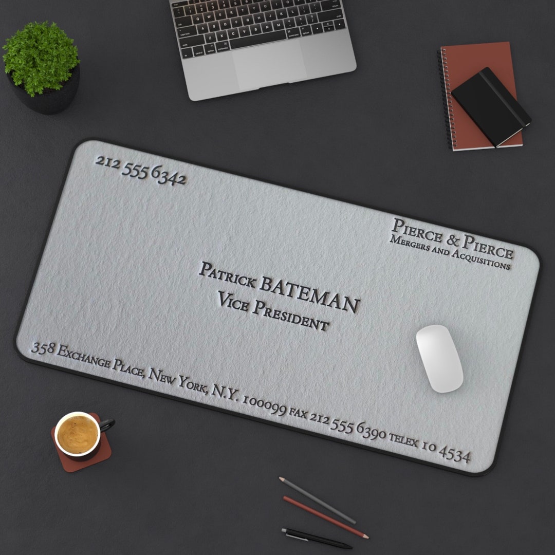 American Psycho Patrick Bateman Desk/office Mat for Computer - Etsy