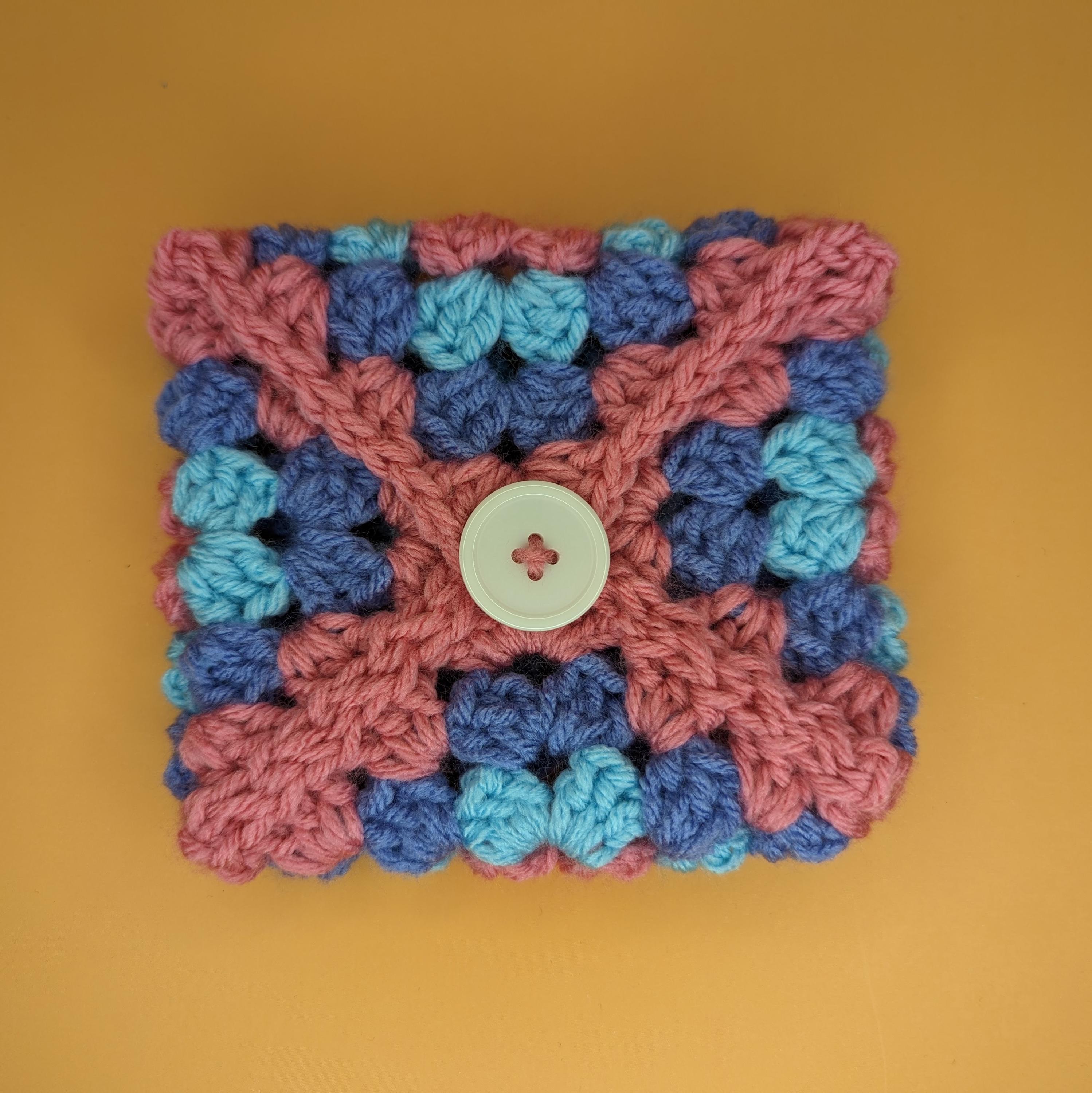 Handmade Crochet Granny Square Pouch - Etsy
