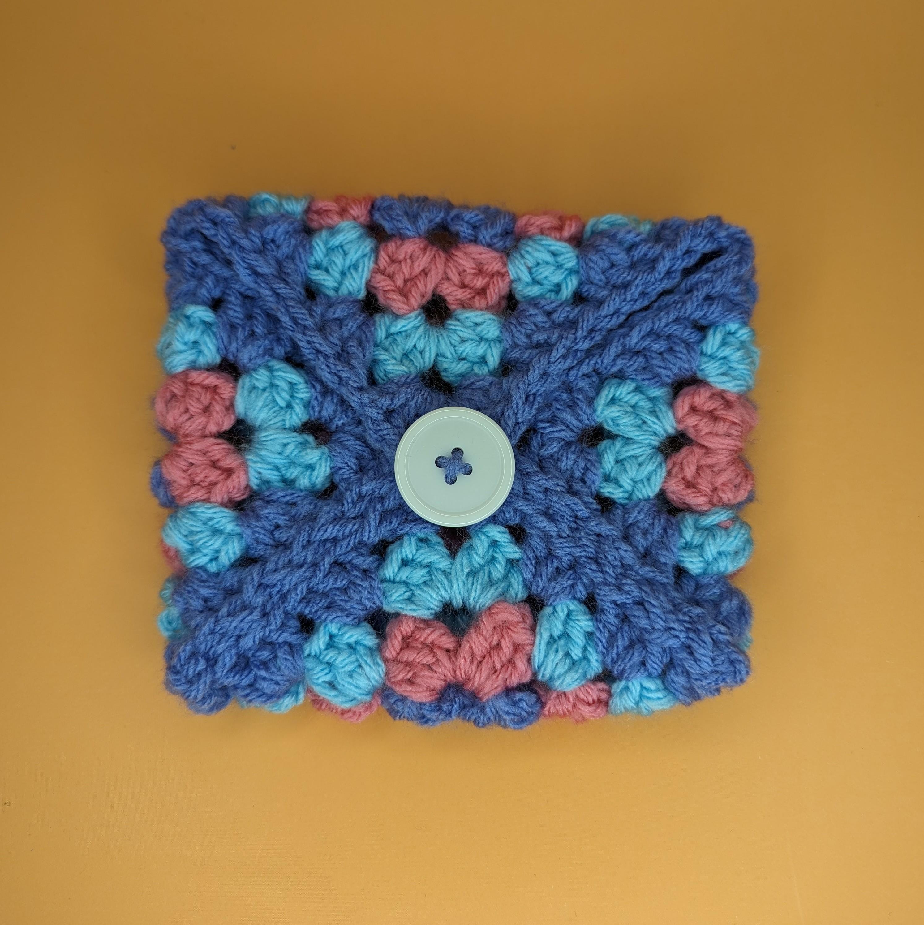Handmade Crochet Granny Square Pouch - Etsy