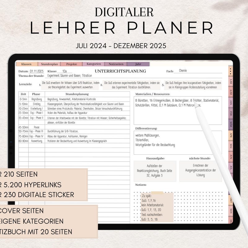 Teacher Planner - Etsy