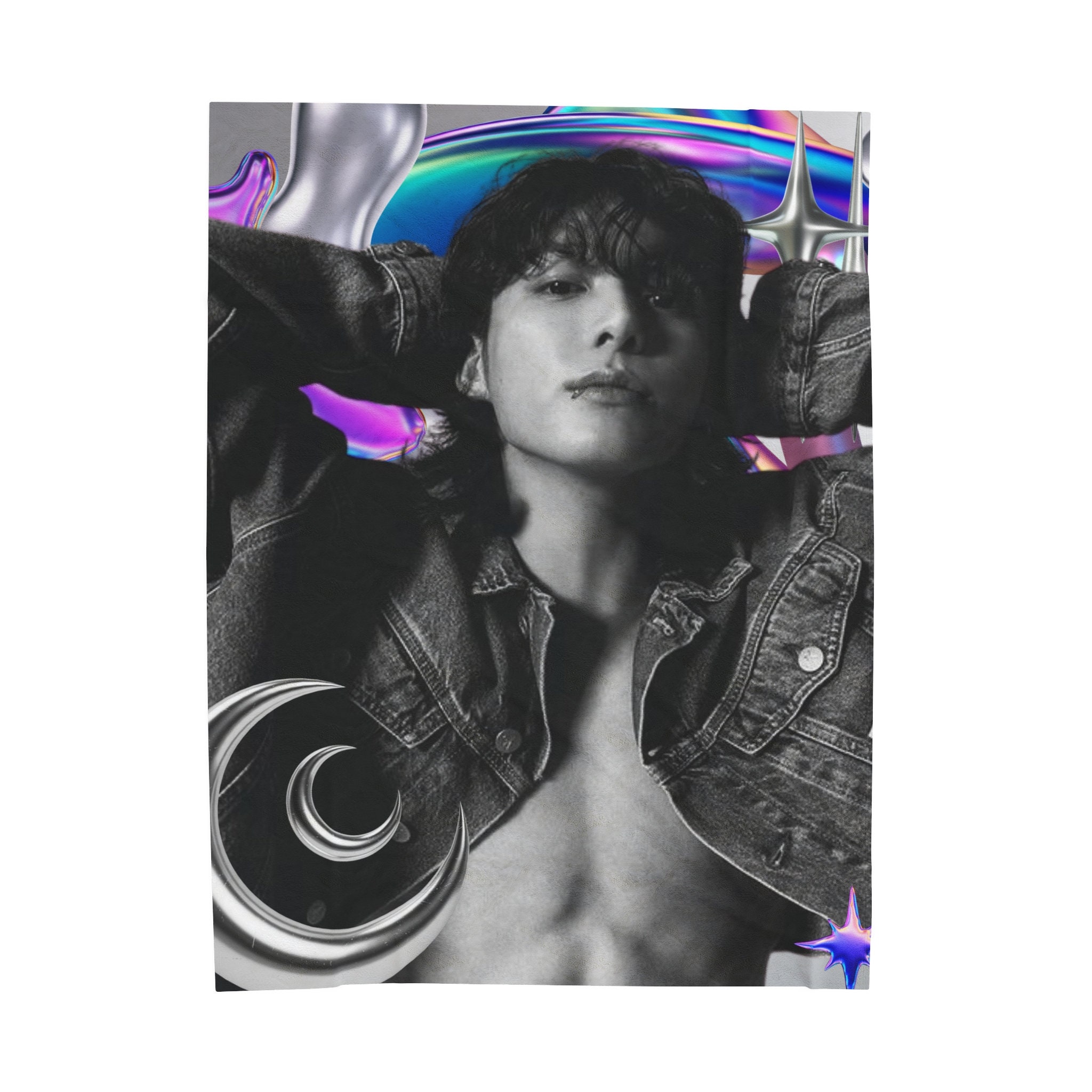 Y2K Jung Kook Velveteen Plush Blanket - Etsy