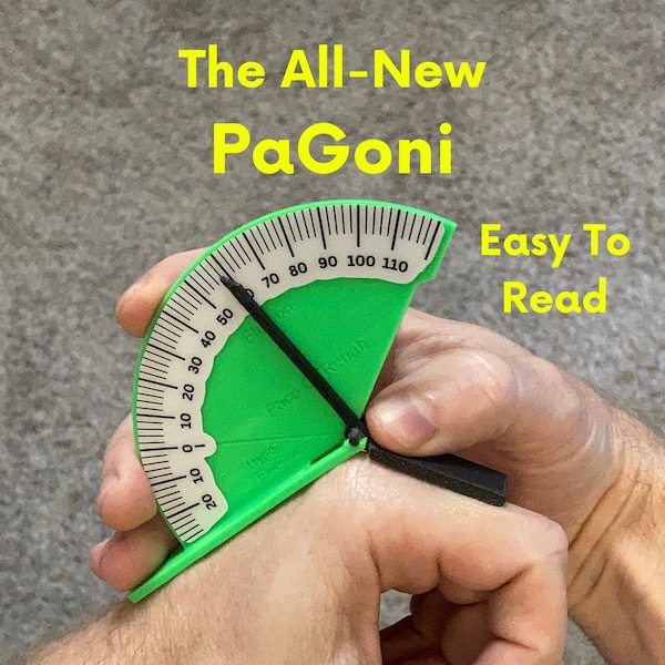 Pagoni Finger Goniometer Measuring Tool, 3D Printed Measuring Tool ...