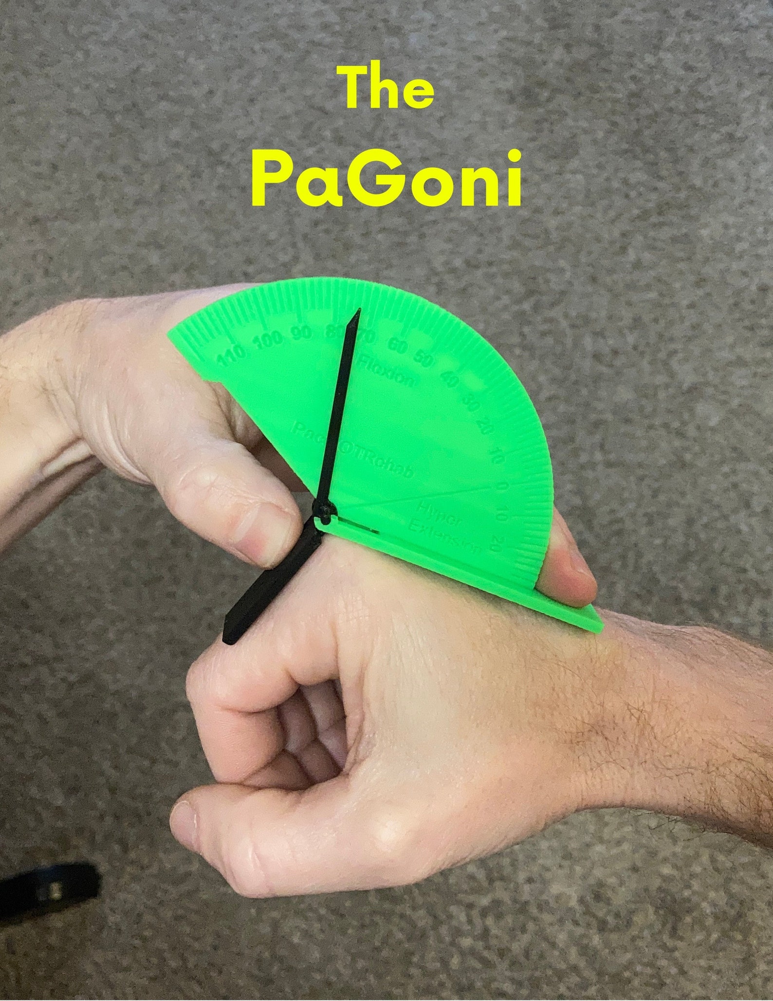 Pagoni Finger Goniometer Measuring Tool, 3D Printed Measuring Tool ...