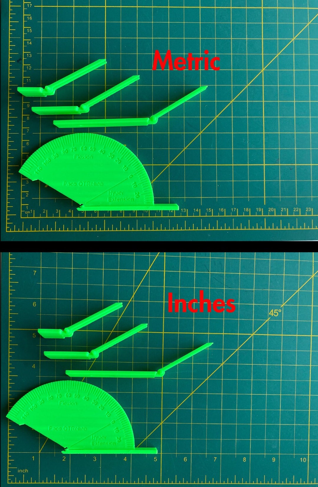 Pagoni Finger Goniometer Measuring Tool, 3D Printed Measuring Tool ...