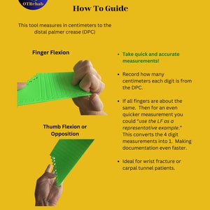 Finger/thumb Measuring Tool, the Finger Step Ladder Measuring Tool ...