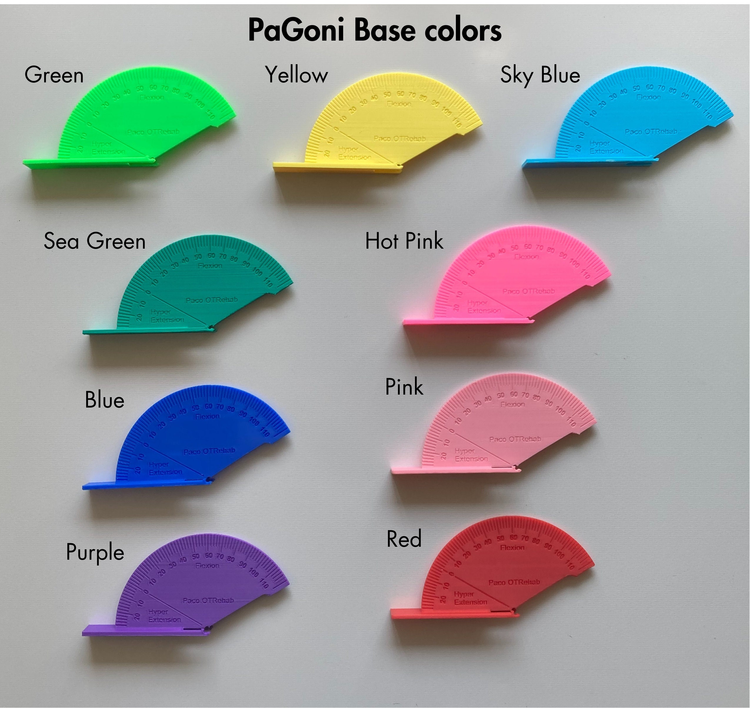 Pagoni Finger Goniometer Measuring Tool, 3D Printed Measuring Tool ...