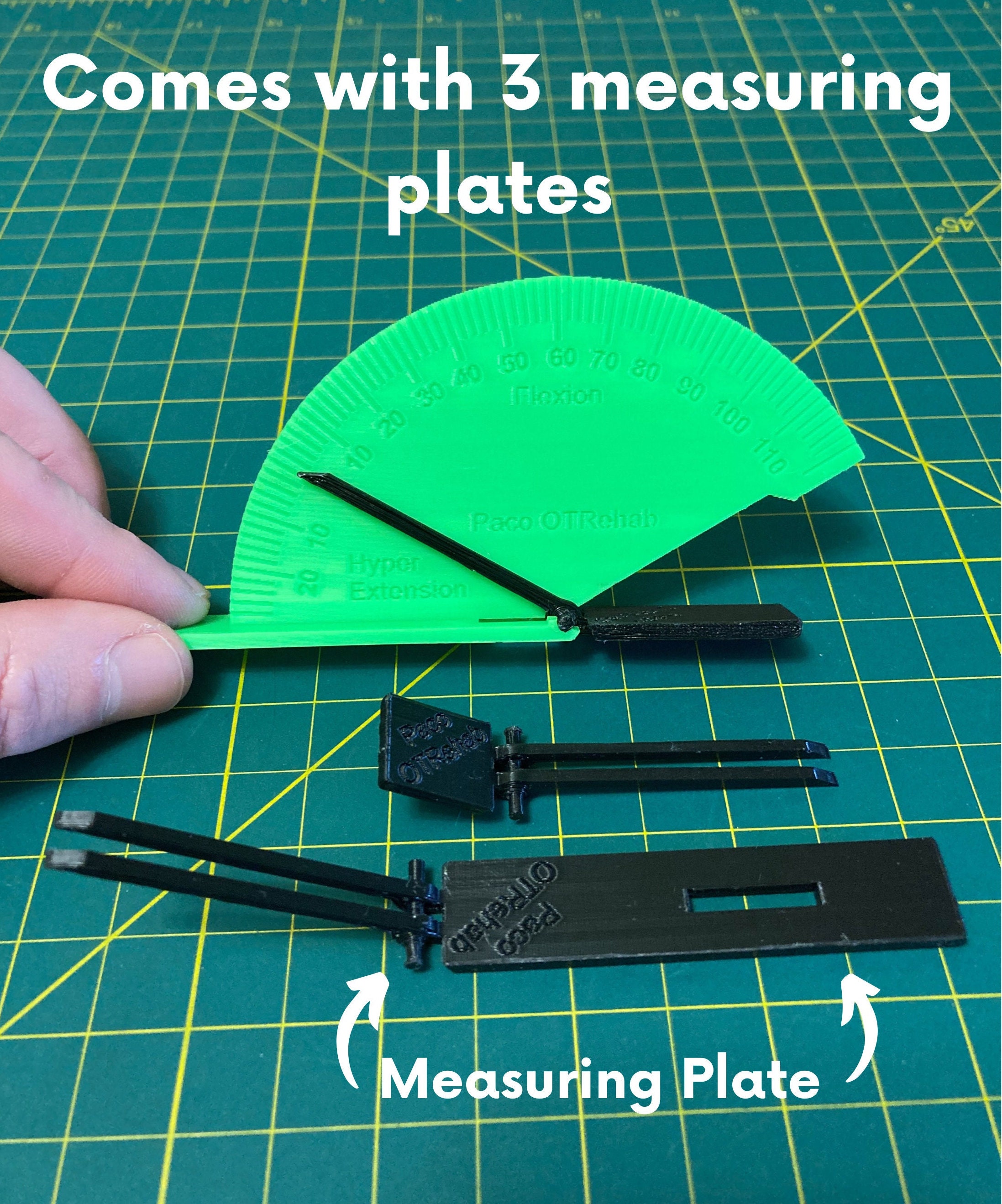 Pagoni Finger Goniometer Measuring Tool, 3D Printed Measuring Tool ...