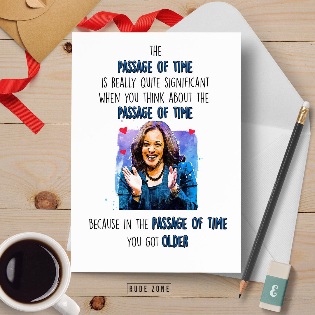 Funny Kamala Harris Greeting Card | Kamala Harris Inspired | Birthday ...