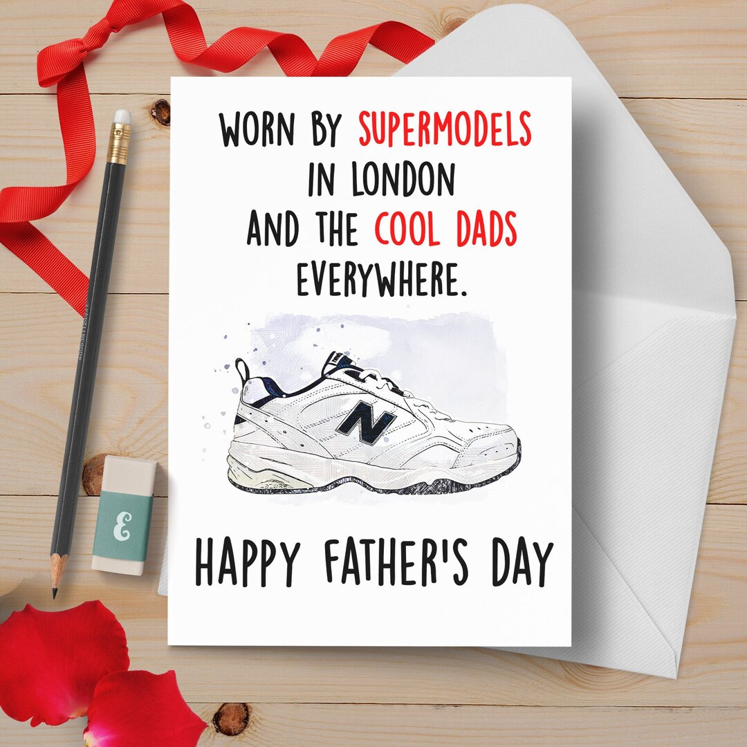 Funny Sneakers Fathers Day Card - Dad Shoes , for Dad & Grandfather ...