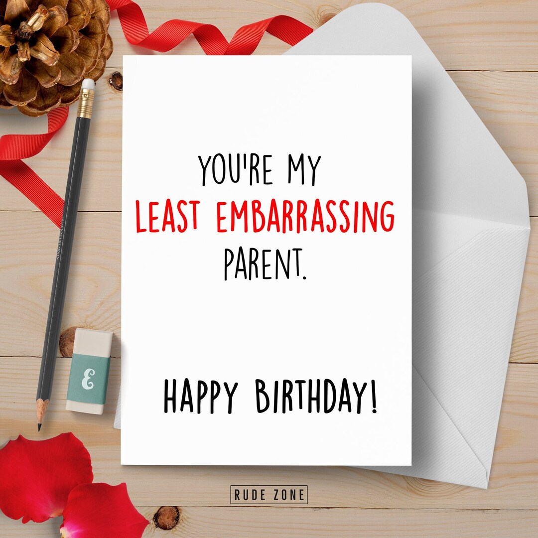 Funny Birthday Card for Parents | Hilarious Birthday Card for Parents ...