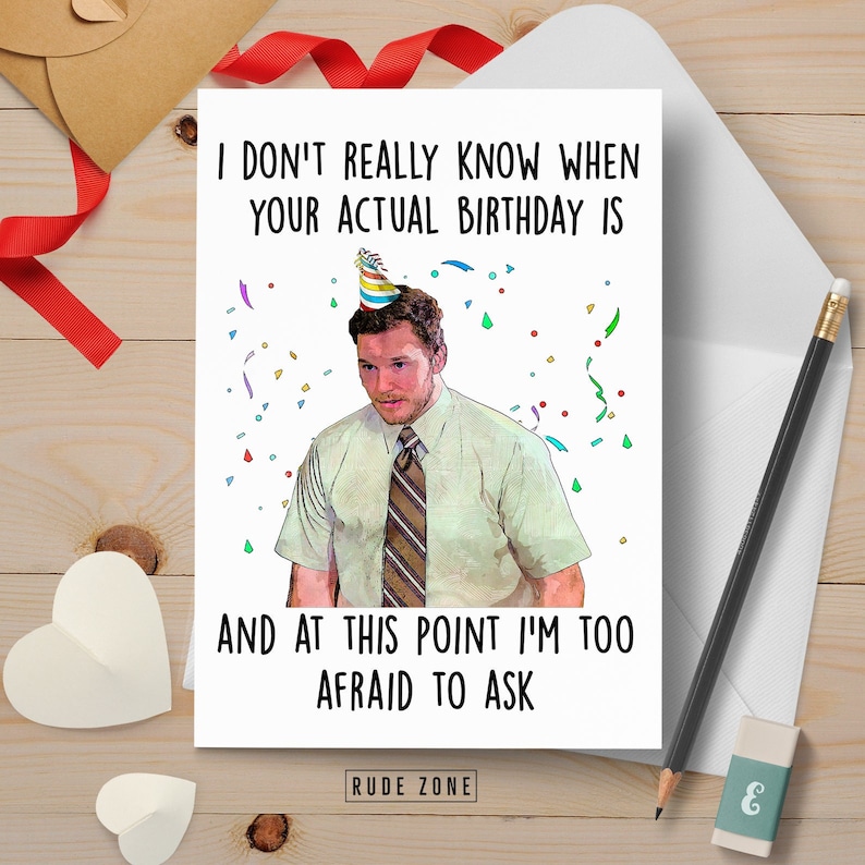 Funny Meme Birthday Card: I Don't Know Your Birthday, Personalized - Etsy