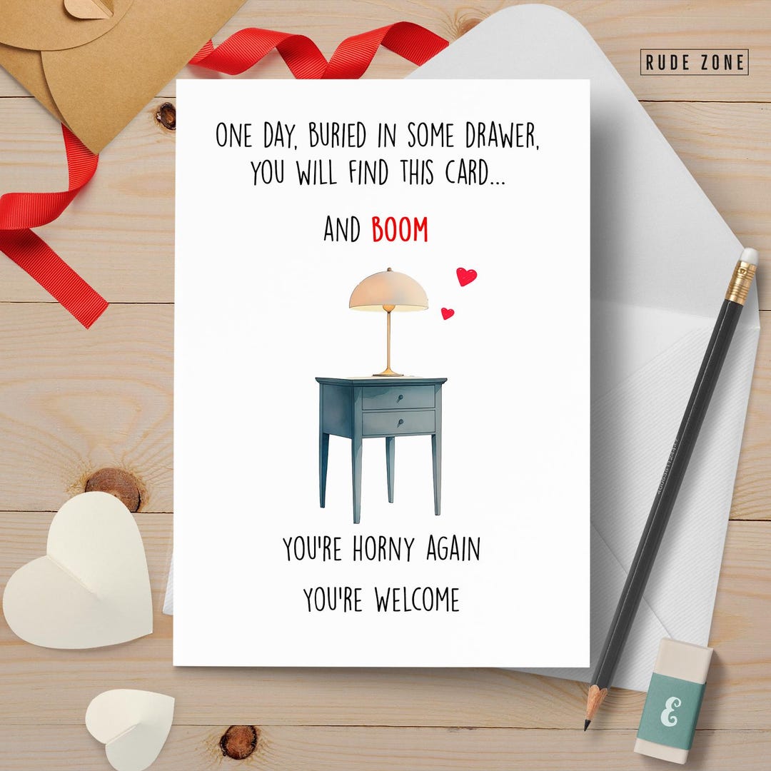 Funny Naughty Greeting Card | Someday You Will Find This Card in A ...