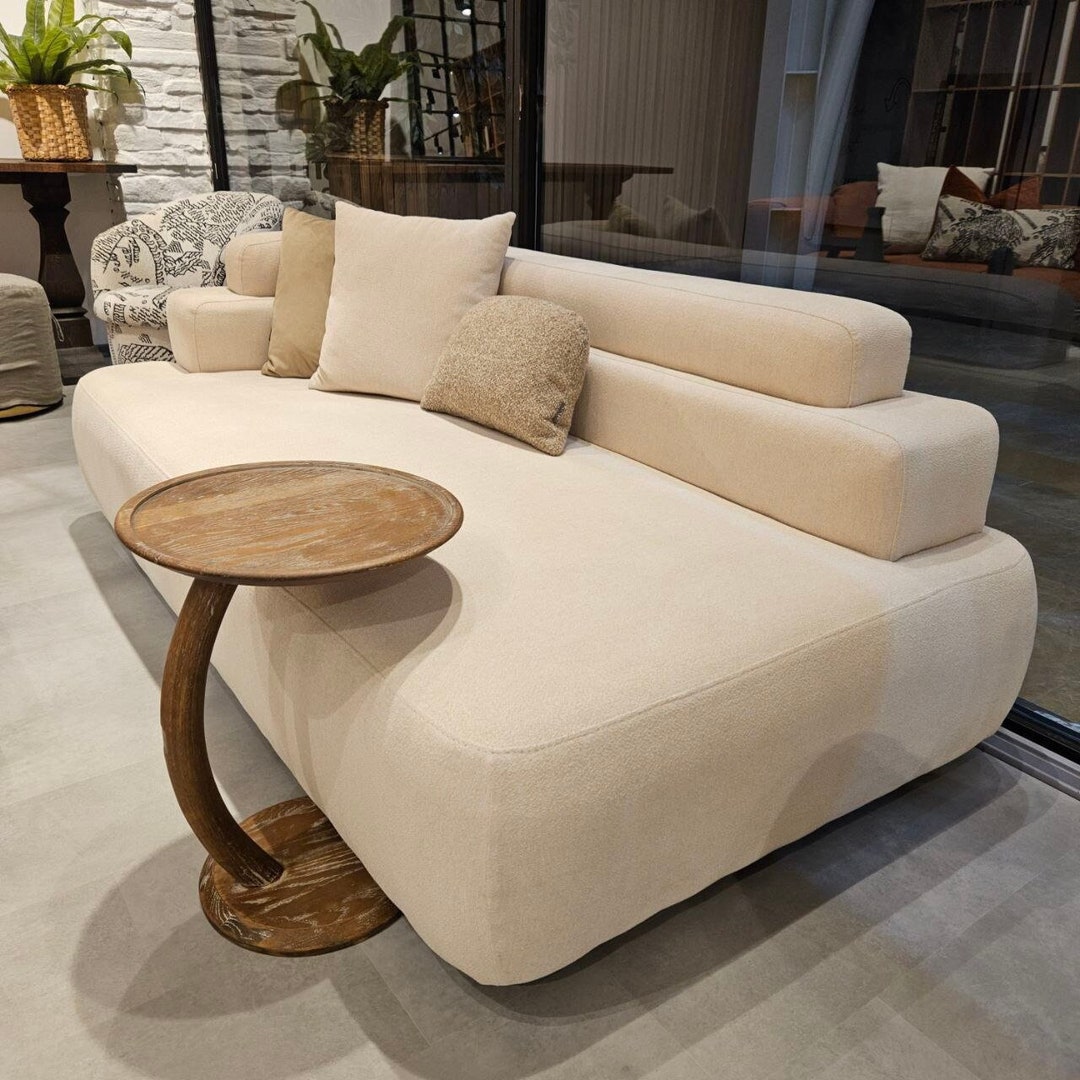 C Shape Round Side Table C Shape Coffee Table Mid-century - Etsy