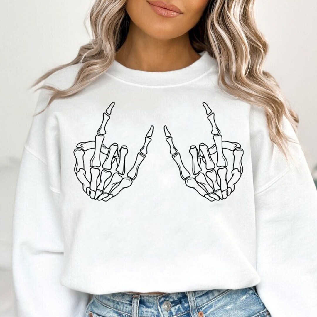 Skeleton Hands Rocker Svg, Halloween Png, Skeleton Rock on Hand Png ...