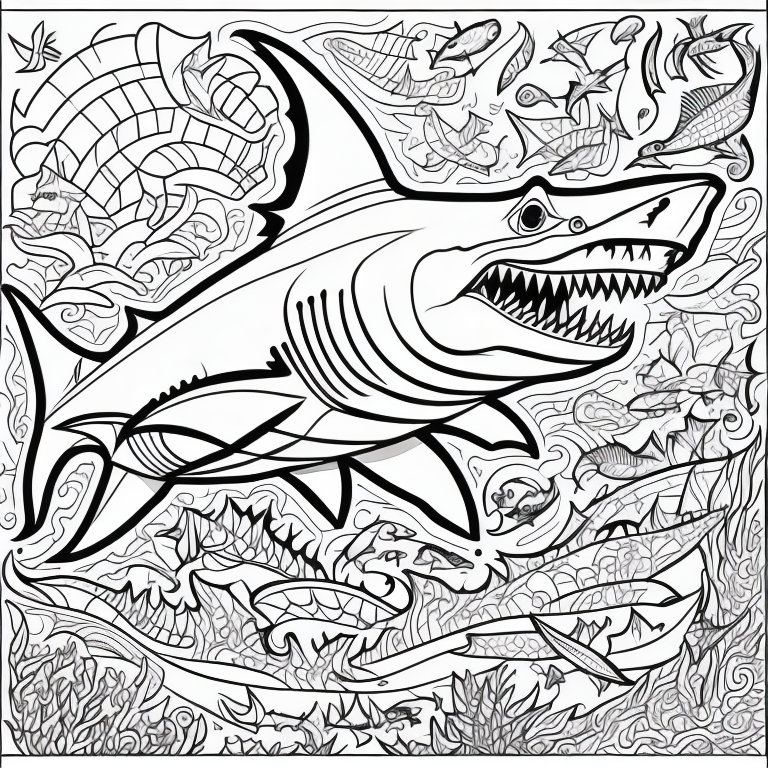 20 PAGES Aquatic Adventures Printable Coloring Book - Etsy