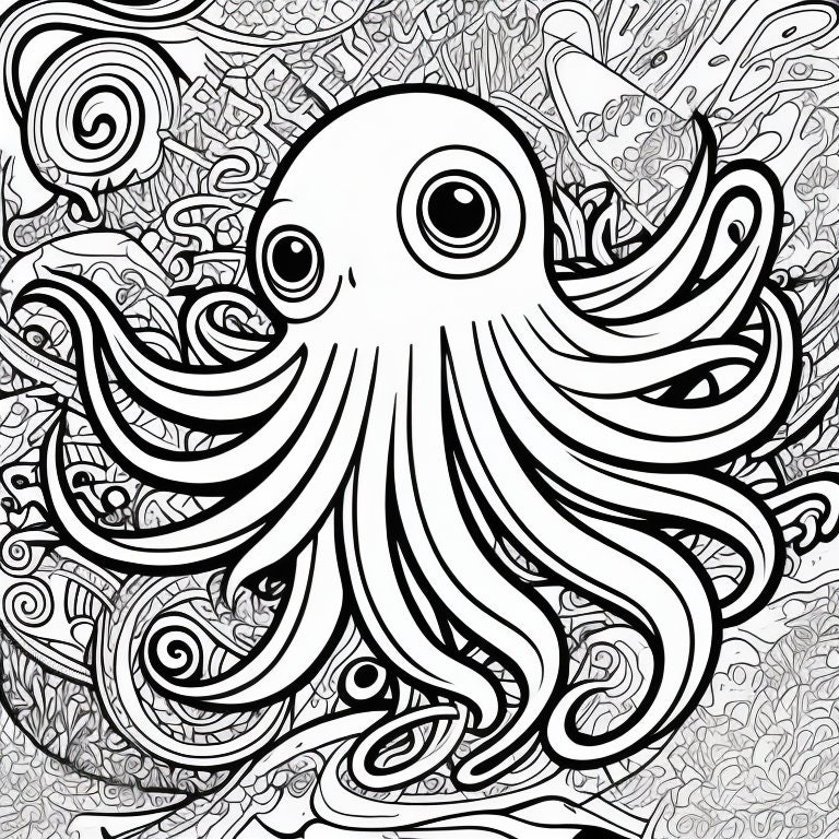 20 PAGES Aquatic Adventures Printable Coloring Book - Etsy
