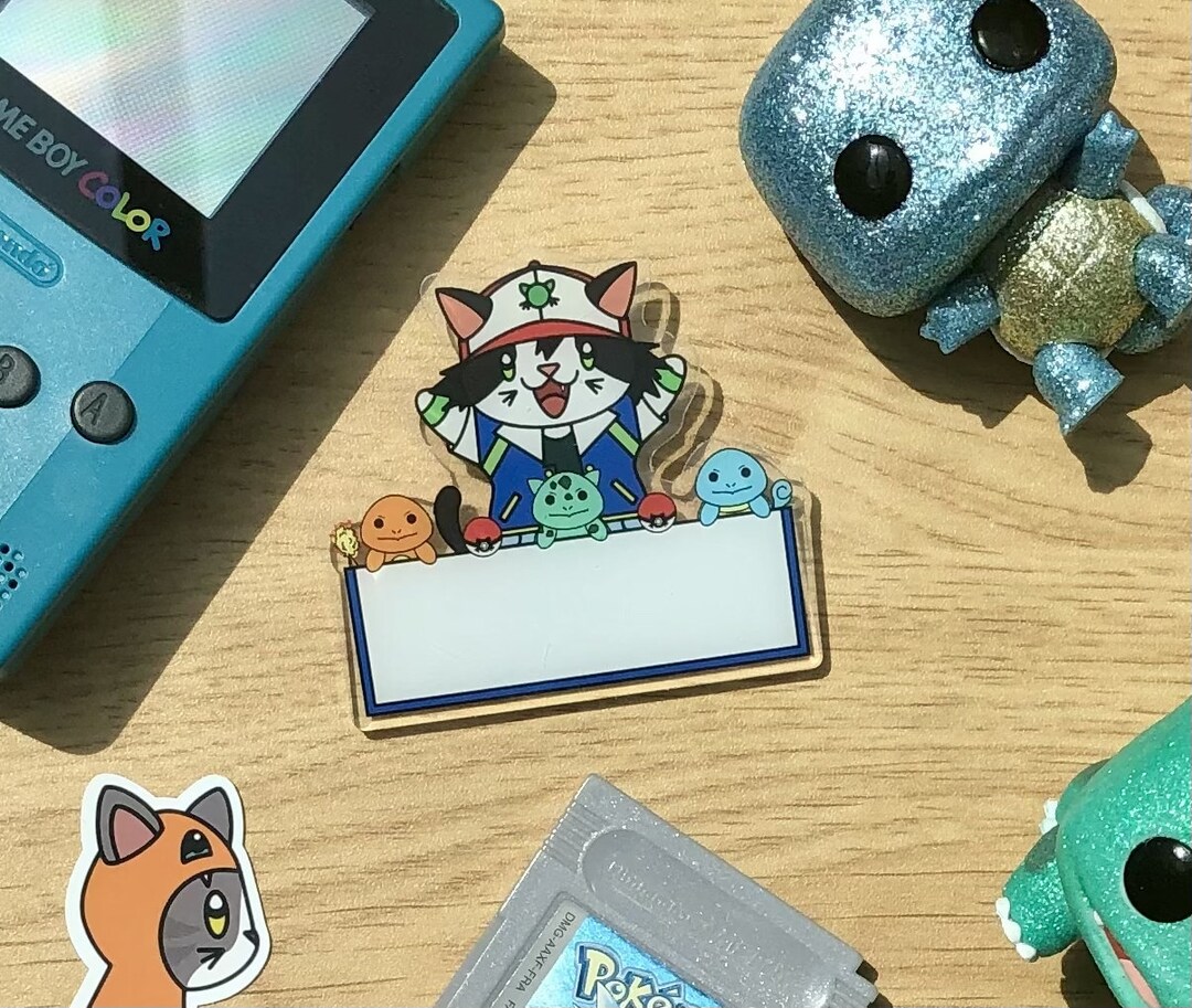 Pokémon Badge, Team Ash Badge, Bulbasaur Pin, Squirtle Pin, Charmander ...