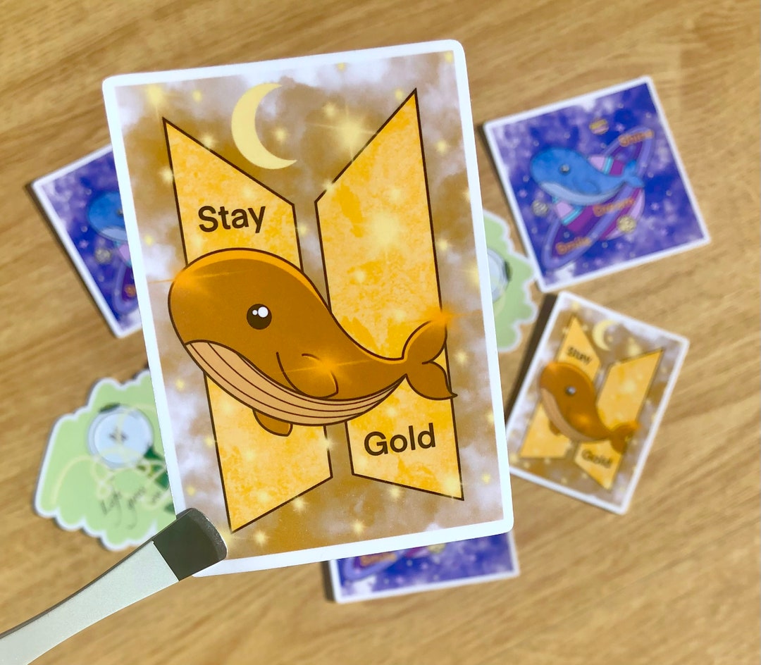 Stay Gold BTS Stickers, BTS Sticker, K-pop Stickers, ARMY Stationery ...