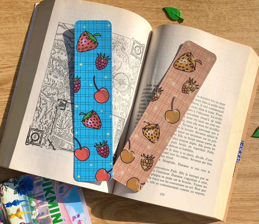 Red Fruit Bookmark, Golden Fruit Bookmark, Pikmin Bookmark, Fruit ...