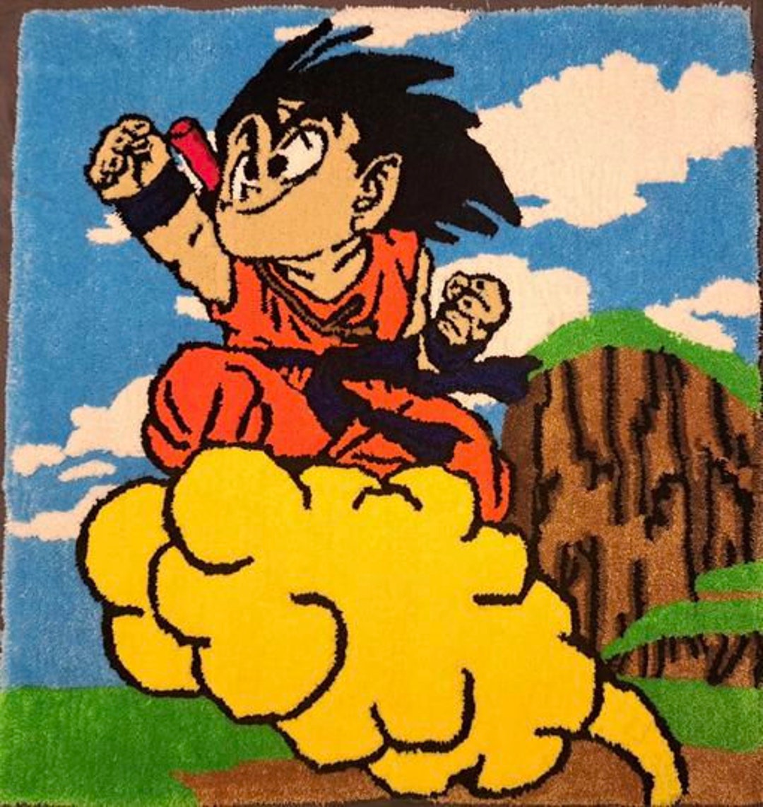 Dragon Ball Goku Custom Tufted Rug Handmade Tufted Rug Custom Anime ...