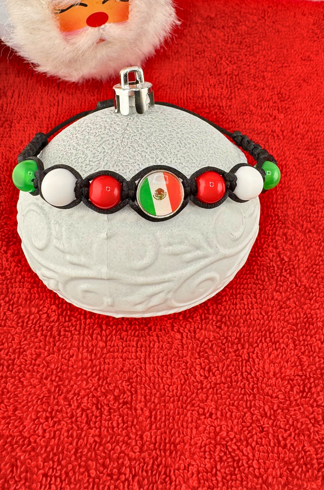 Mexico Flag Bracelet, Adjustable, Various Colors - Etsy