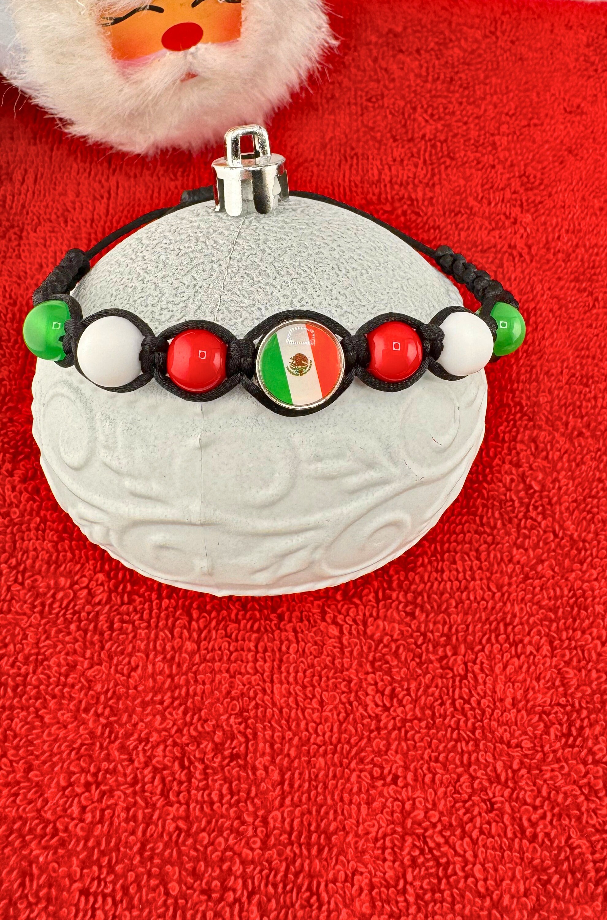 Mexico Flag Bracelet, Adjustable, Various Colors - Etsy
