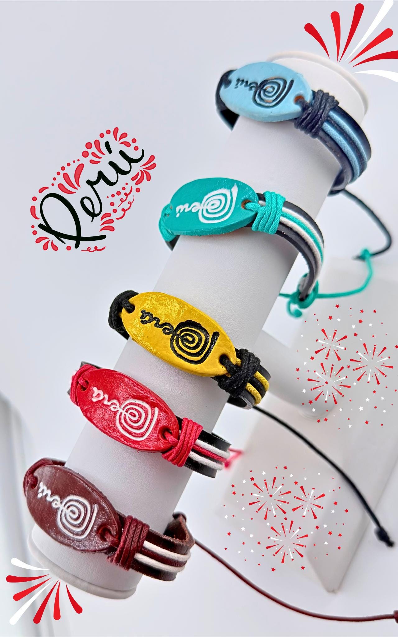 Peru Bracelet | Adjustable & Handmade | Peruvian Style | Colorful ...