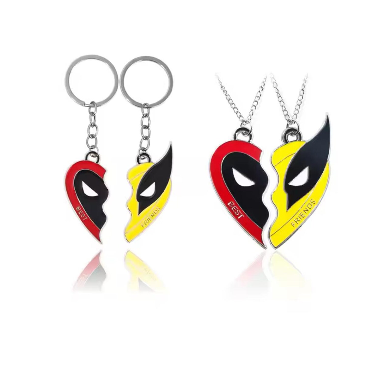 Deadpool X Wolverine Best Friends Necklace Jewelry - Etsy