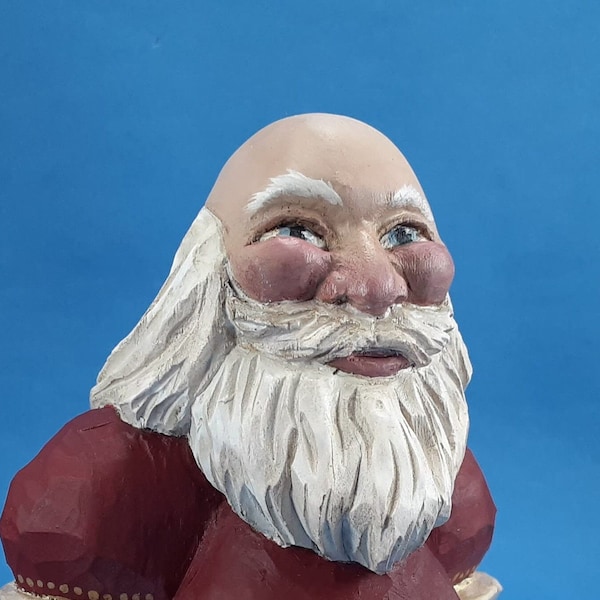 Carved Santa - Etsy
