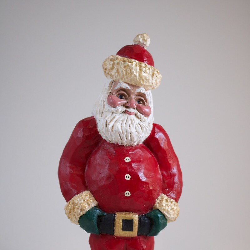 Santa Carving - Etsy