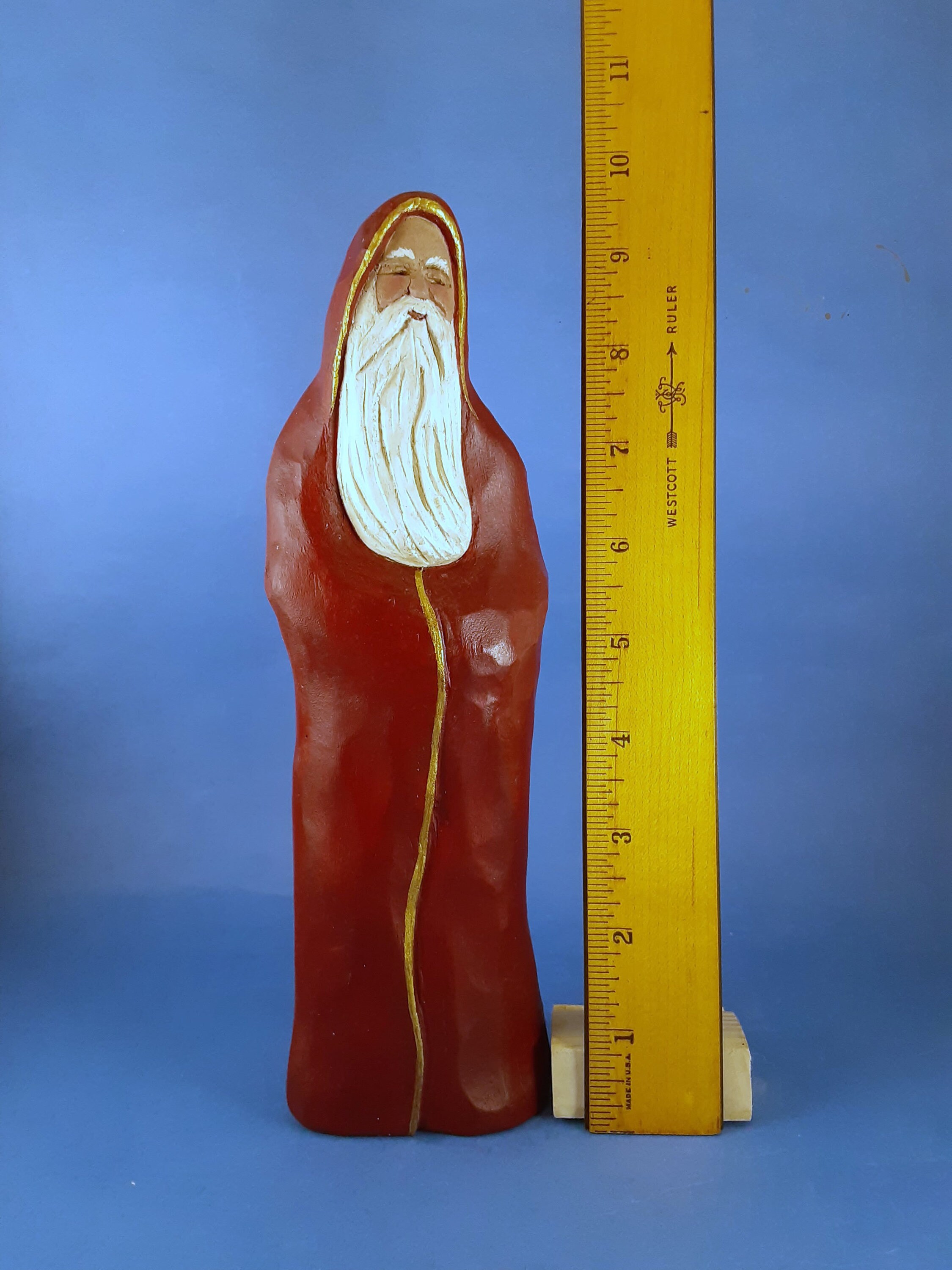 Saint Nicholas - Hand Carved in Wood - One of a Kind, Vintage From the ...