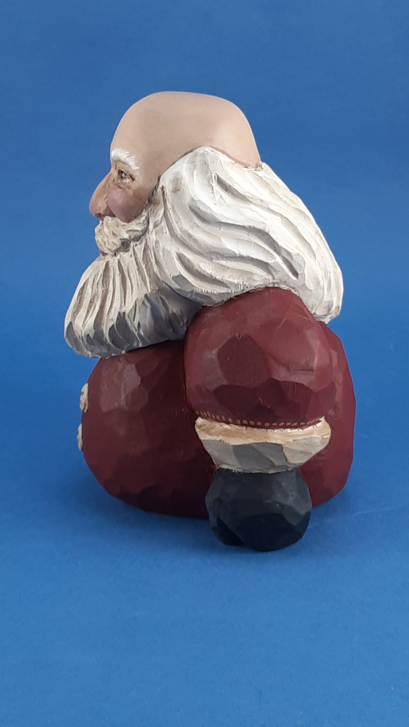 Original Hand Carved Vintage Santa - Old World Santa Claus, Part of the ...