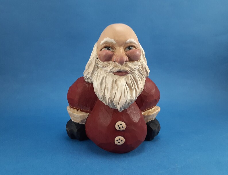 Original Hand Carved Vintage Santa - Old World Santa Claus, Part of the ...