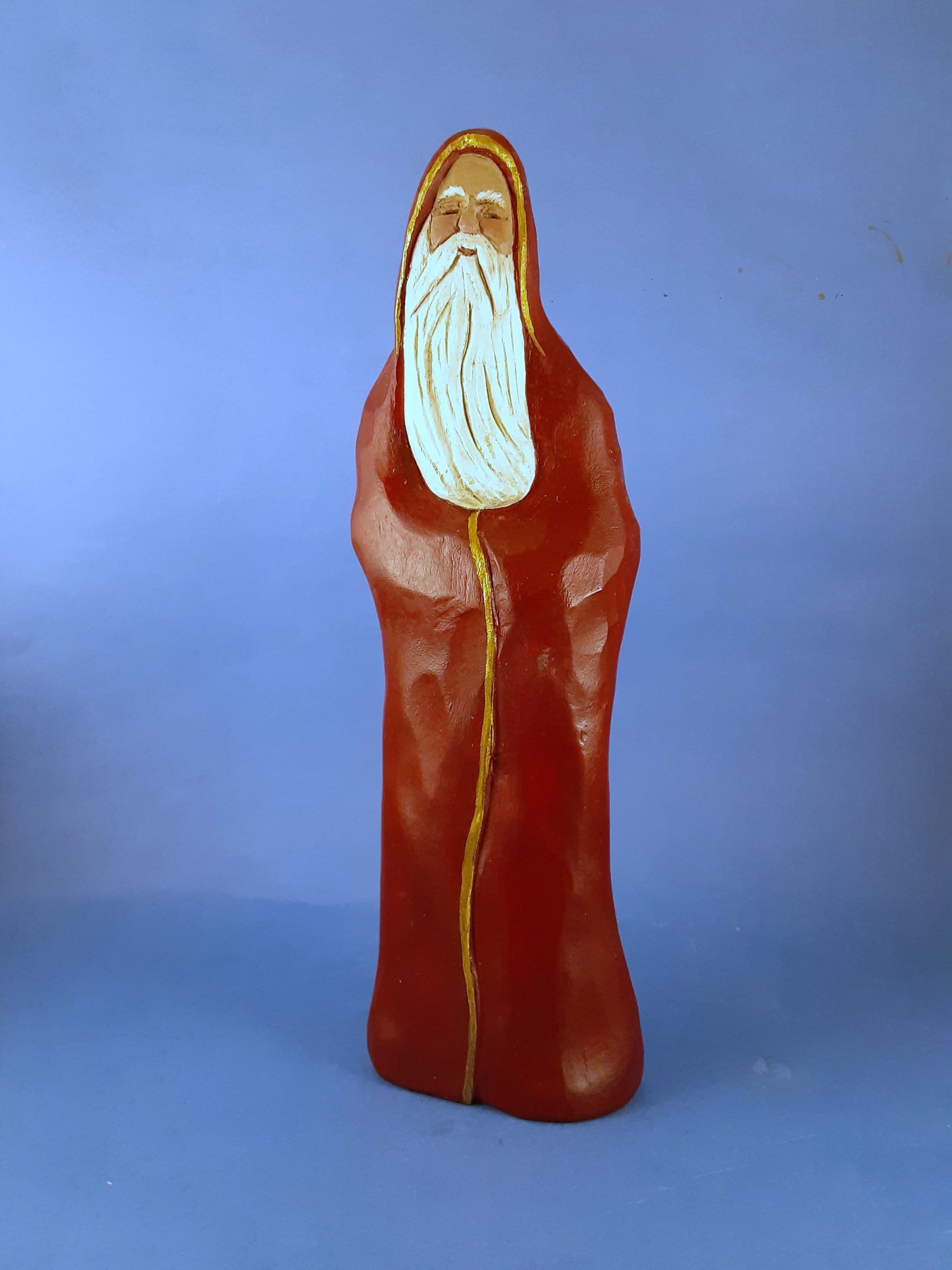 Saint Nicholas - Hand Carved in Wood - One of a Kind, Vintage From the ...