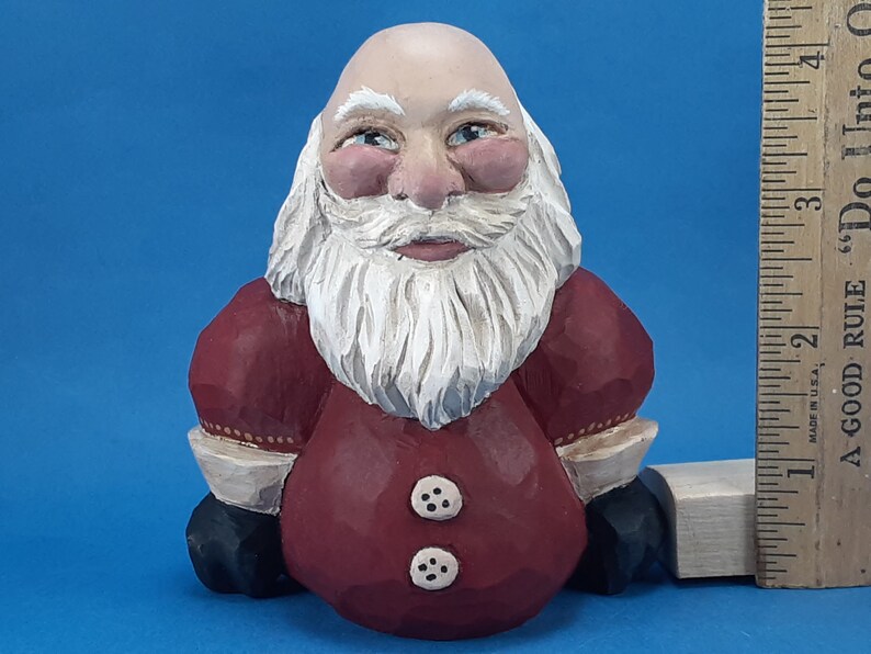 Original Hand Carved Vintage Santa - Old World Santa Claus, Part of the ...