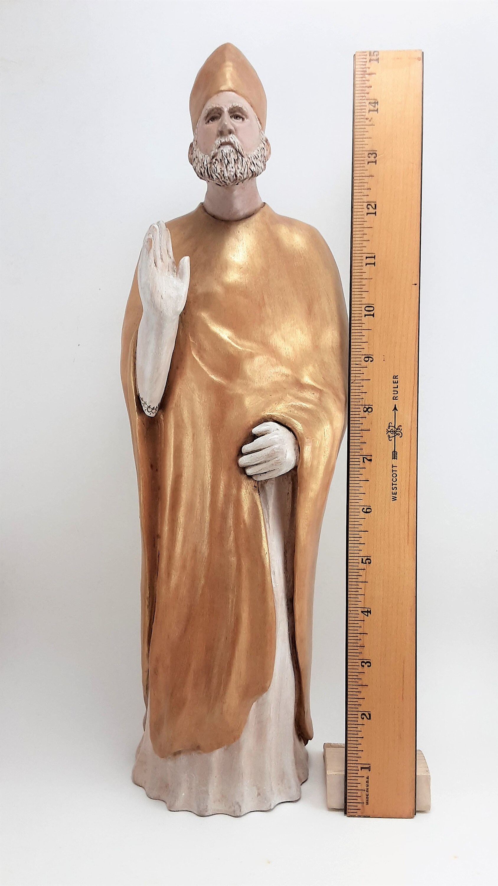 Hand Carved Saint Nicholas - Old World Santa Claus, From the Santa ...