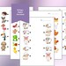 Animal Matching Activity, Animal Pairs Matching Activity, Preschool ...