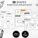 3D Shape Nets Activity, Cut Fold Paste Worksheet, Homeschool Schedule ...