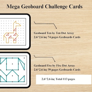 Mega Geoboard Pictures , Geoboard Cards, Montessori Activity - Etsy