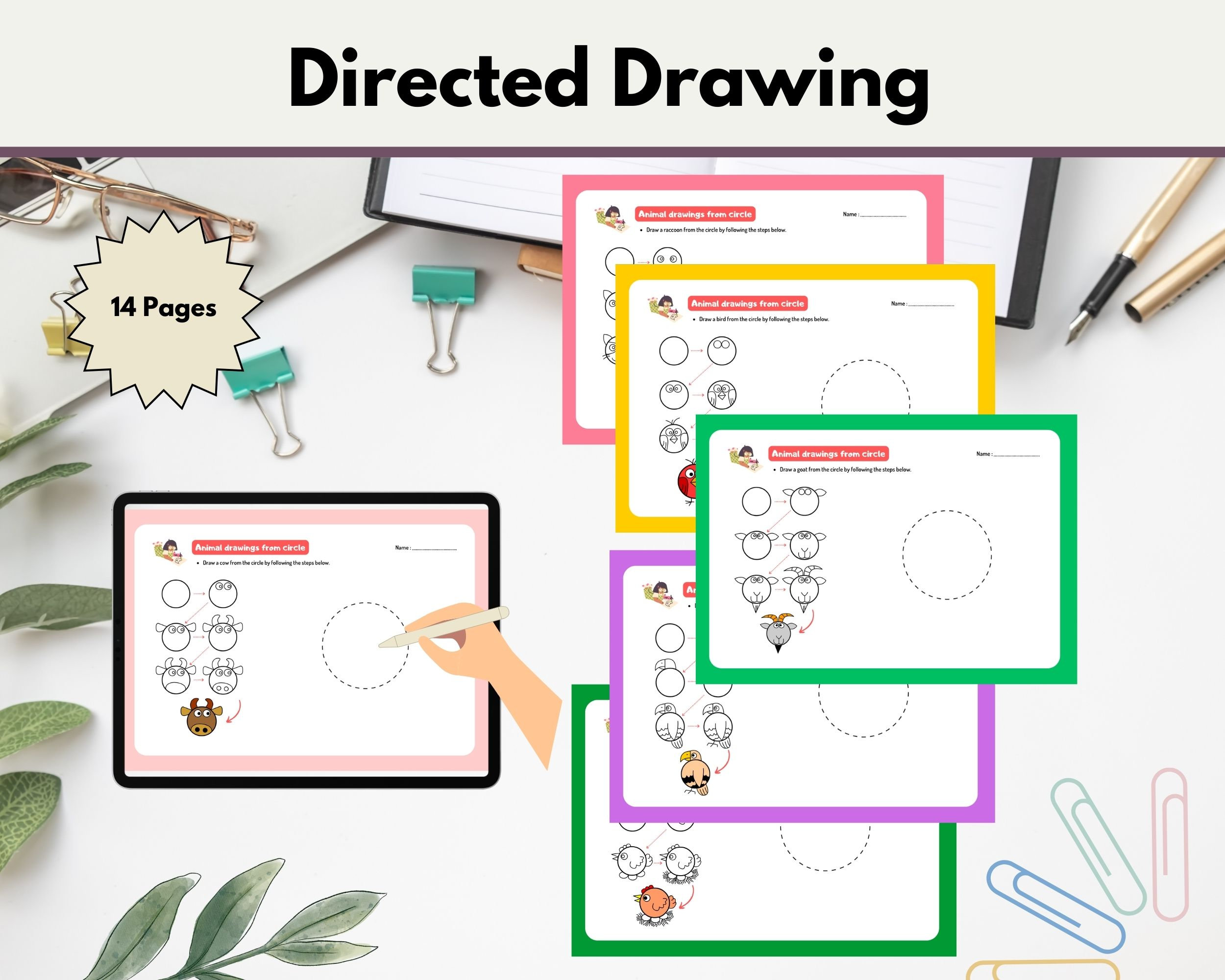 Directed Drawings, Homeschool Schedule, Step-by-step Drawing, Printable ...