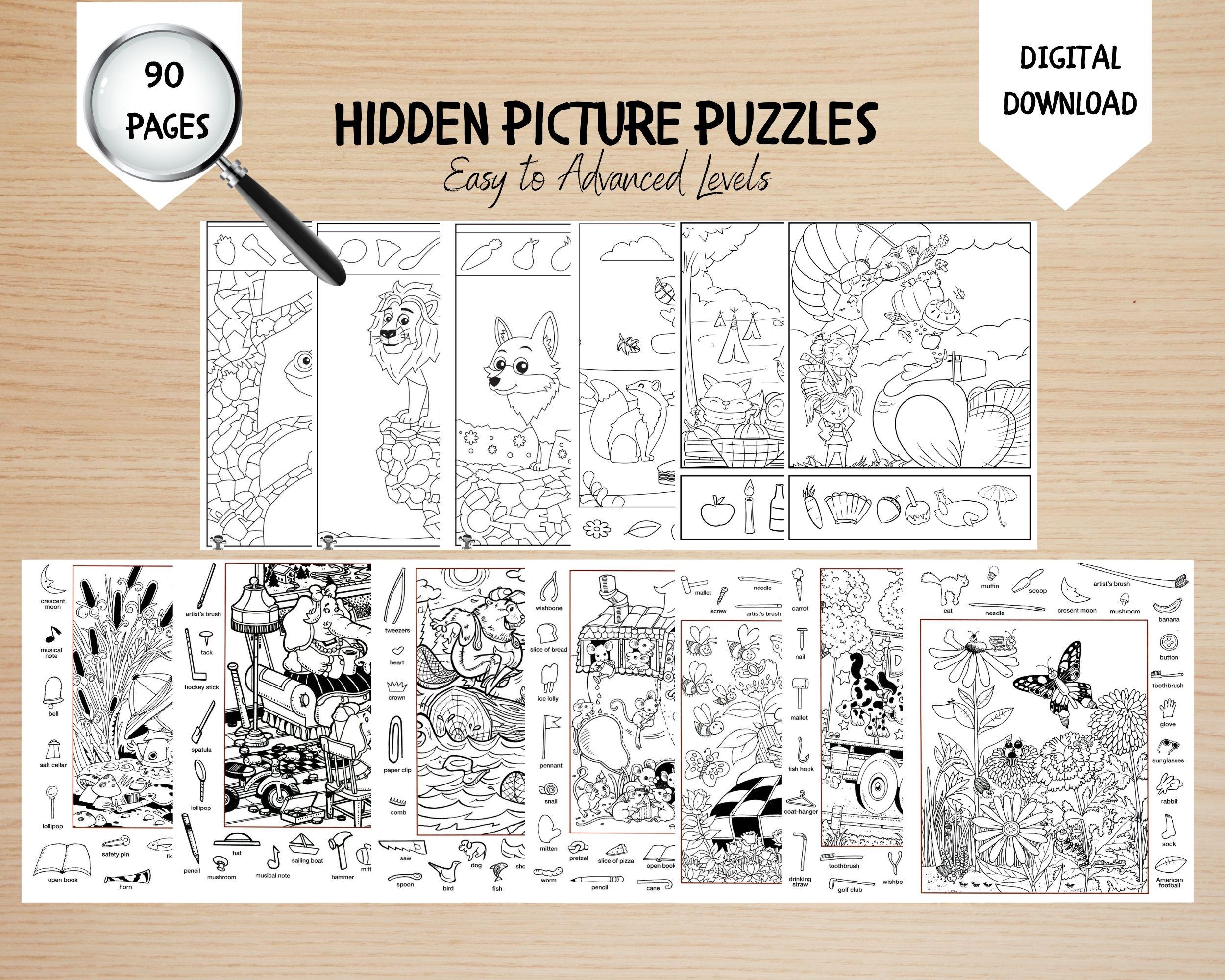 Mega Hidden Objects Bundle for Kids, 90 Pages of Brain-boosting Fun - Etsy