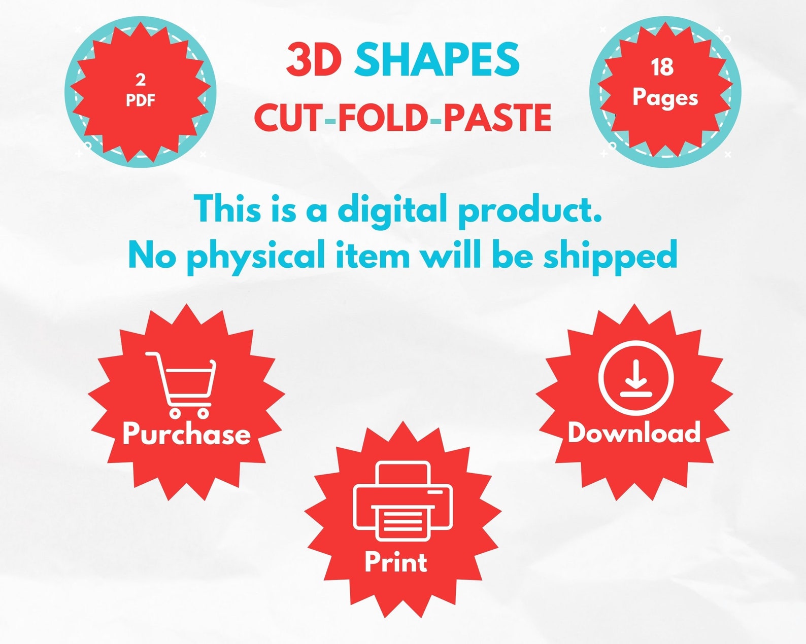 3D Shape Nets Activity, Cut Fold Paste Worksheet, Homeschool Schedule ...