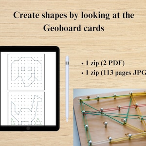 Mega Geoboard Pictures , Geoboard Cards, Montessori Activity - Etsy