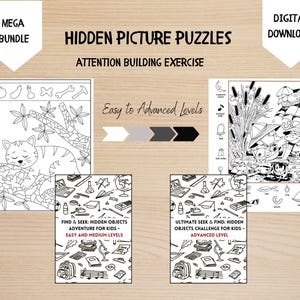 Mega Hidden Objects Bundle for Kids, 90 Pages of Brain-boosting Fun - Etsy