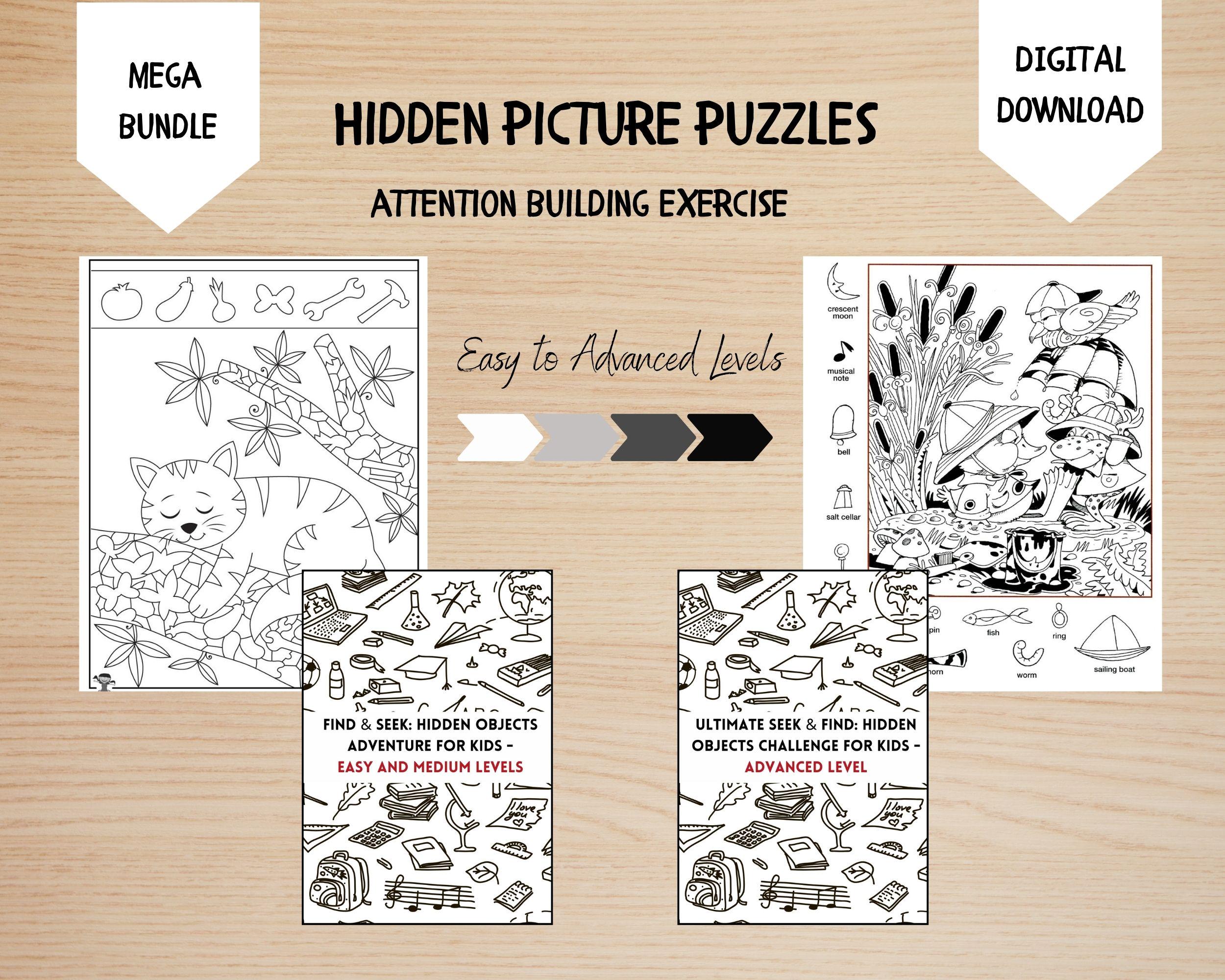 Mega Hidden Objects Bundle for Kids, 90 Pages of Brain-boosting Fun - Etsy