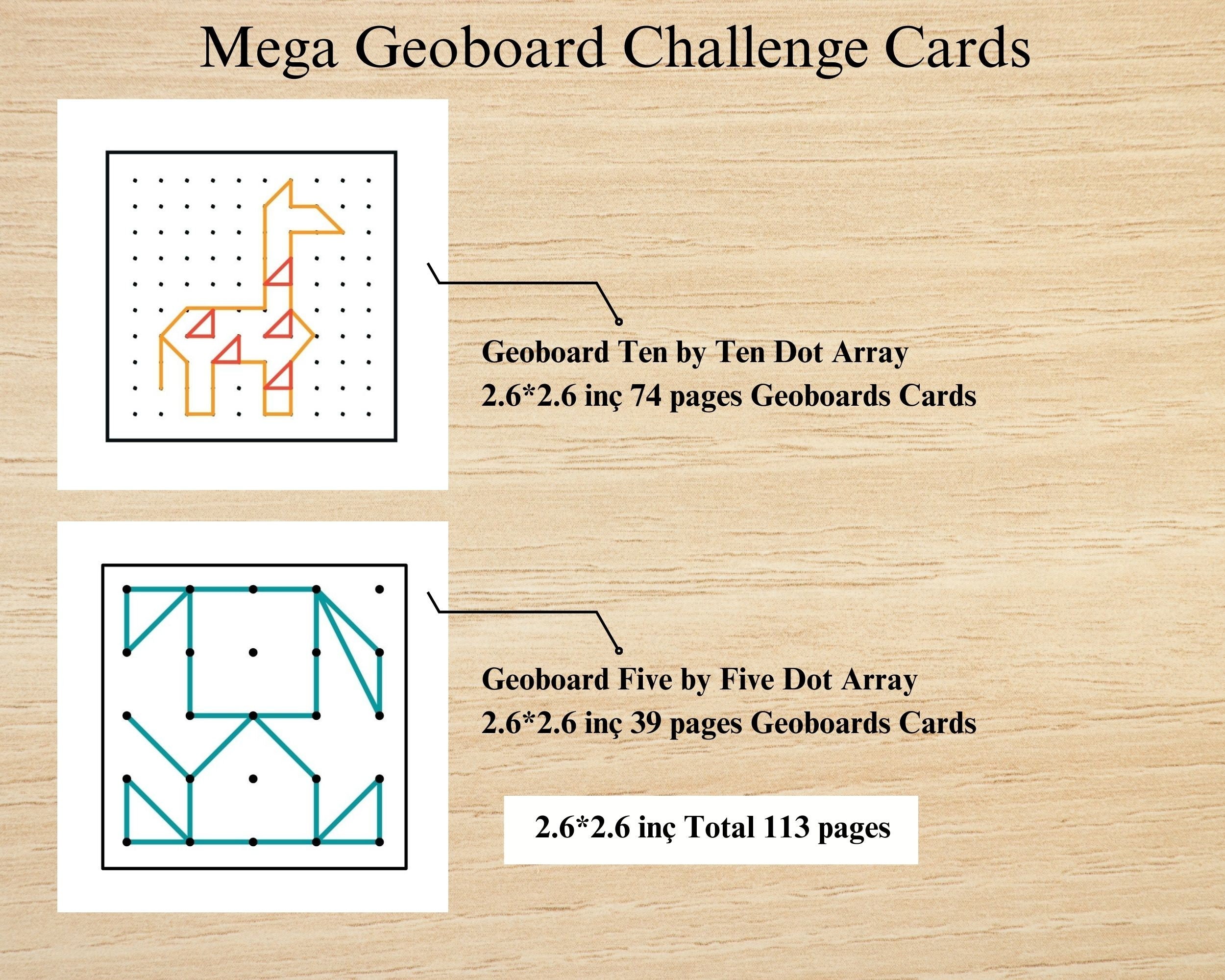 Mega Geoboard Cards Digital Activity Kit, Geoboard Shape Cards ...