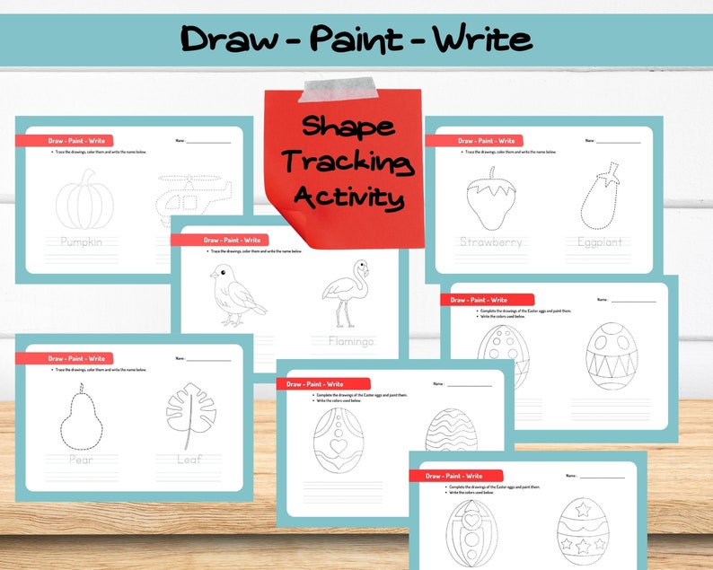 Printable Tracing Worksheets, Shape Tracing, Homeschool Schedule, Fine ...