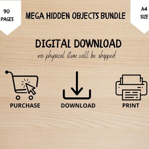 Mega Hidden Objects Bundle for Kids, 90 Pages of Brain-boosting Fun - Etsy
