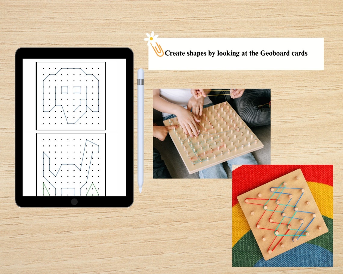 Mega Geoboard Cards Digital Activity Kit, Geoboard Shape Cards ...