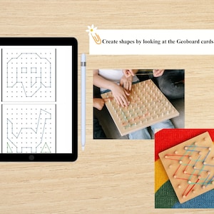 Geoboard Shape Cards, Montessori Printable Activity Kit (digital ...